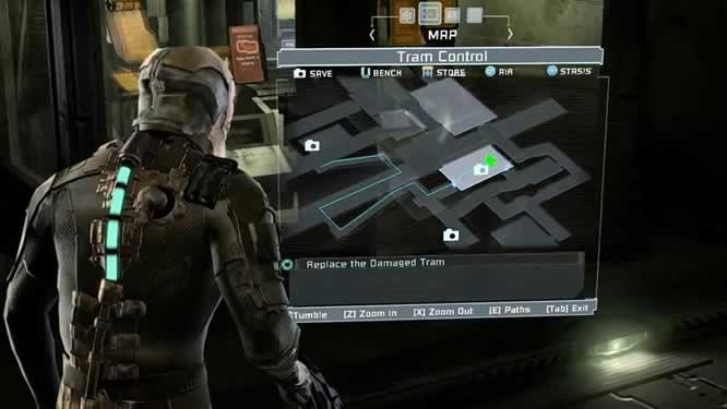 Dead Space menu